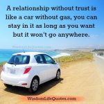 A relationship without trust | Wisdom Life Quotes